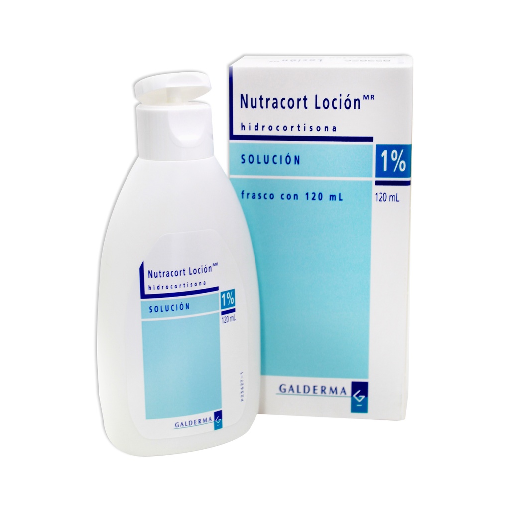 Nutracort locion 1% frasco con 120 mL. | Farmacia Avante