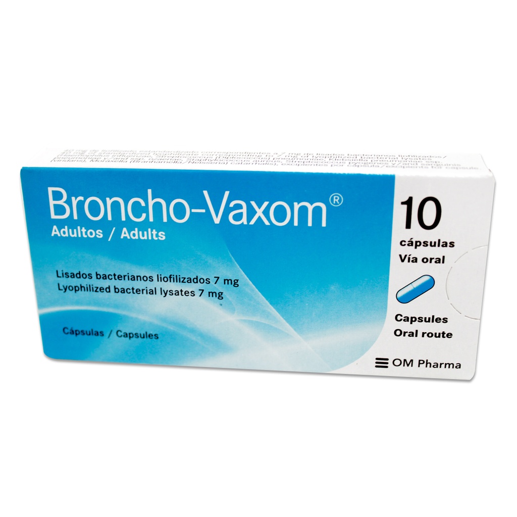 Broncho-Vaxom Adulto caja x 10 capsulas. | Farmacia Avante
