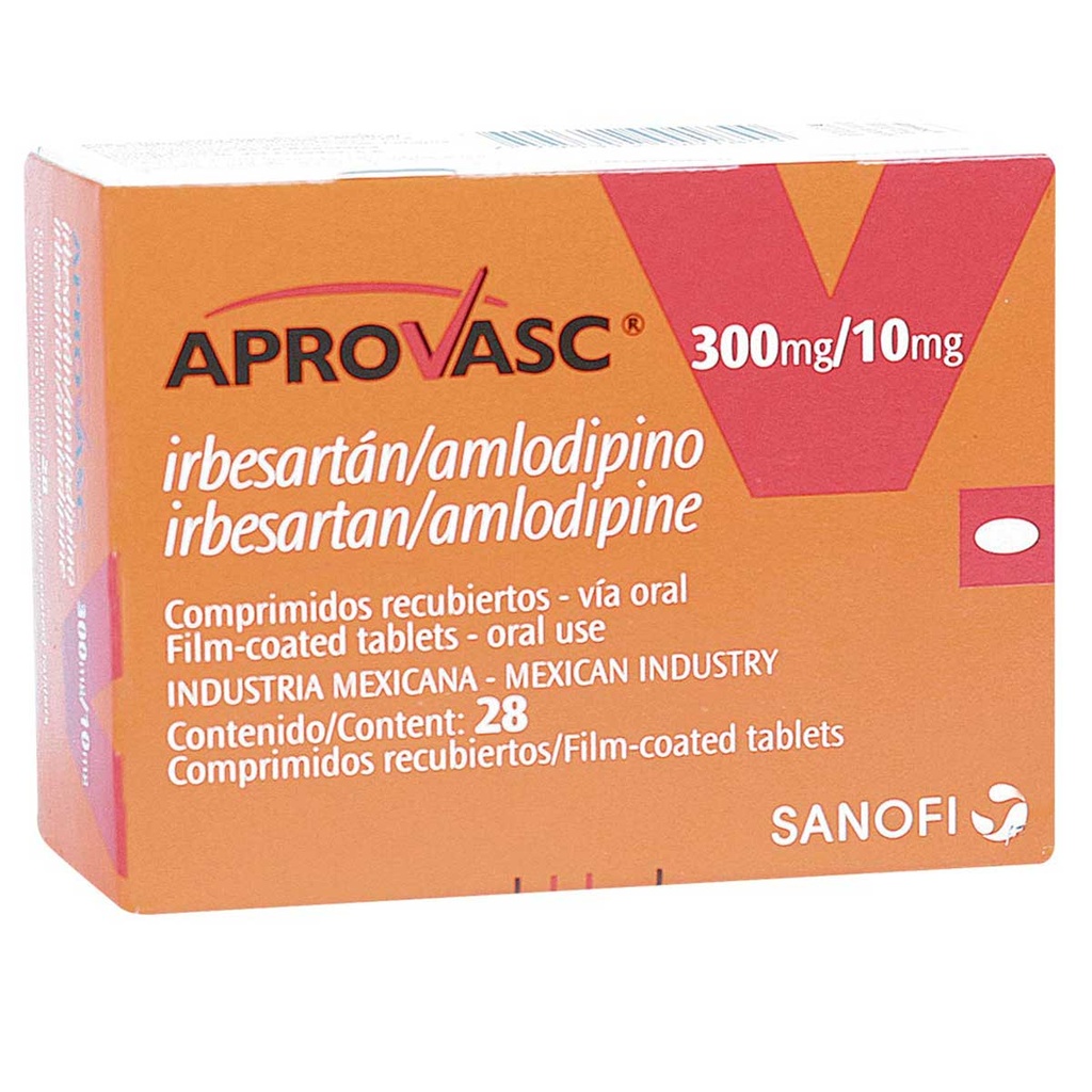 Aprovasc 300mg/10mg caja x 14 comprimidos. | Farmacia Avante