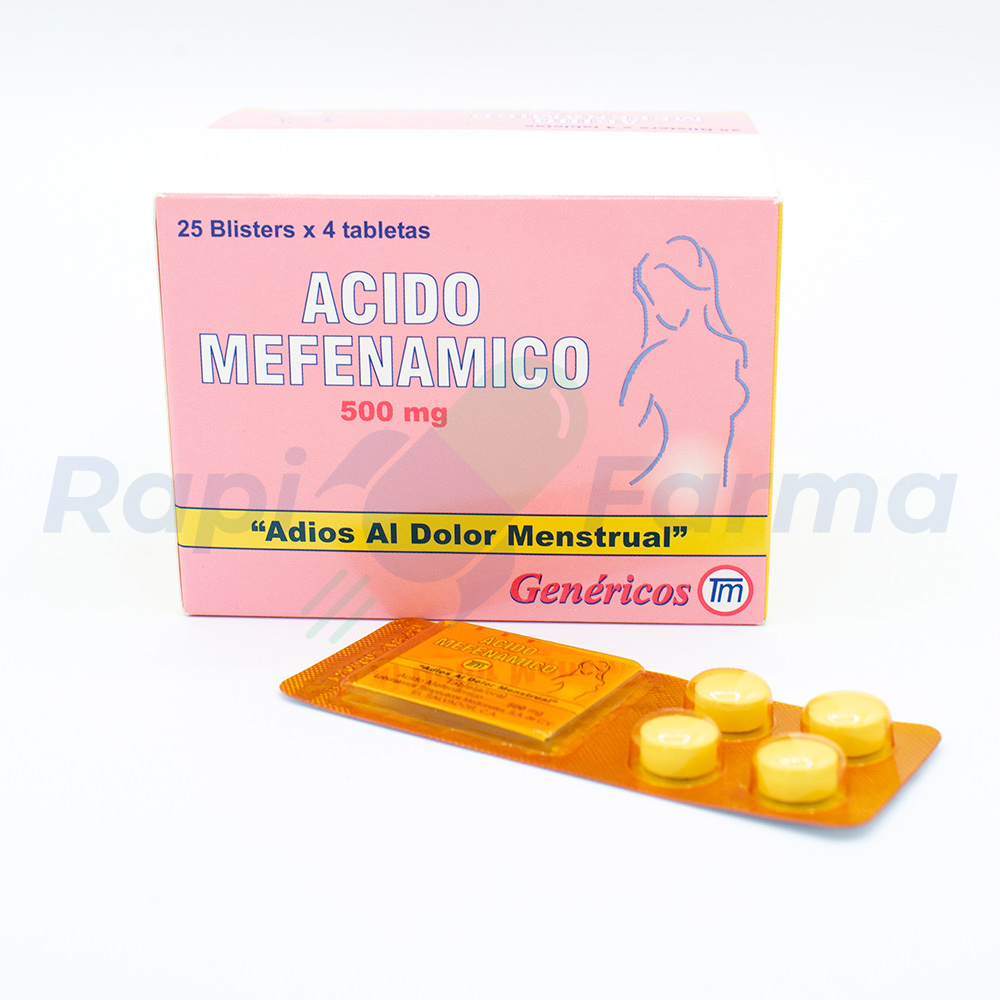 ACIDO MEFENAMICO 500 MG X 100 TAB | Farmacia Avante