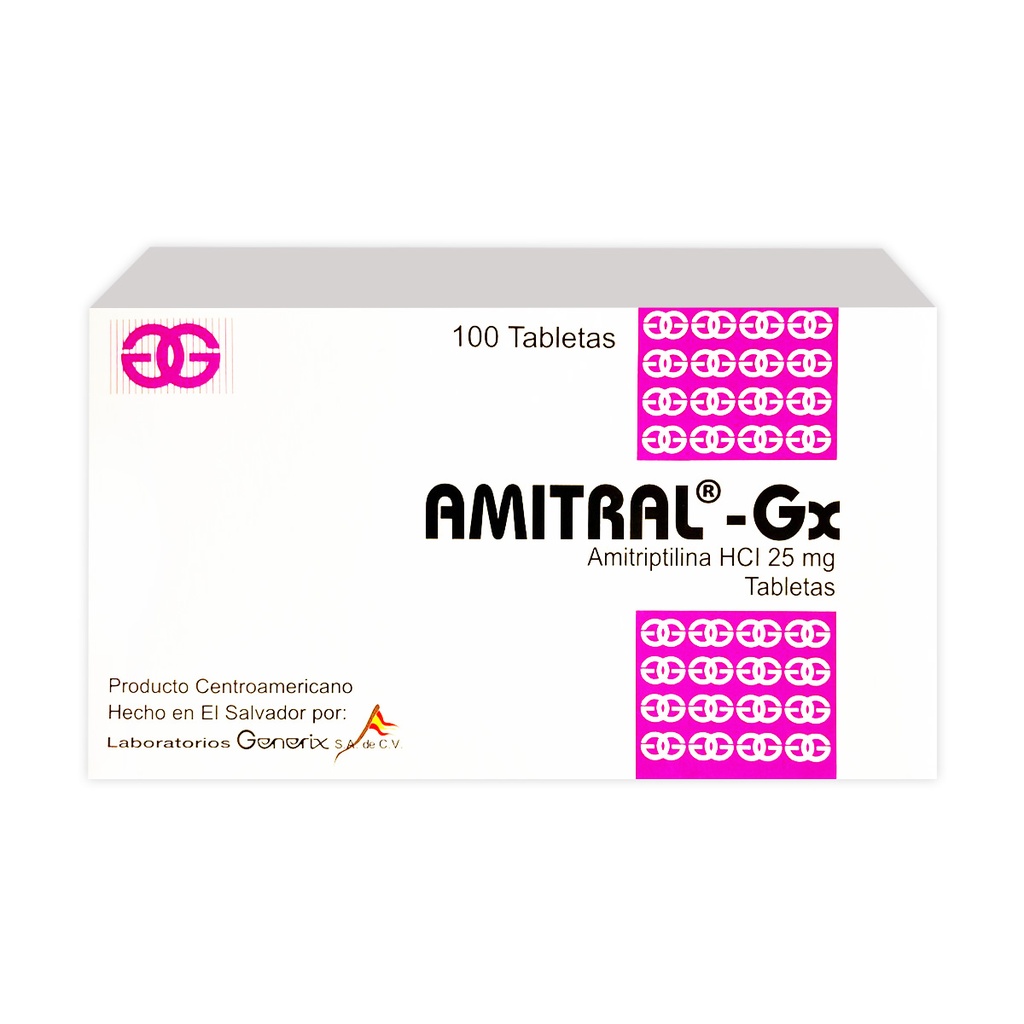 Amitral-GX 25 MG CAJA X 100 TAB. | Farmacia Avante