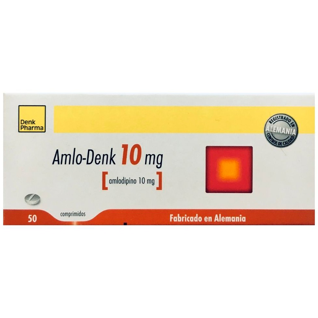 Amlo-Denk 10mg caja x 50 comprimidos. | Farmacia Avante
