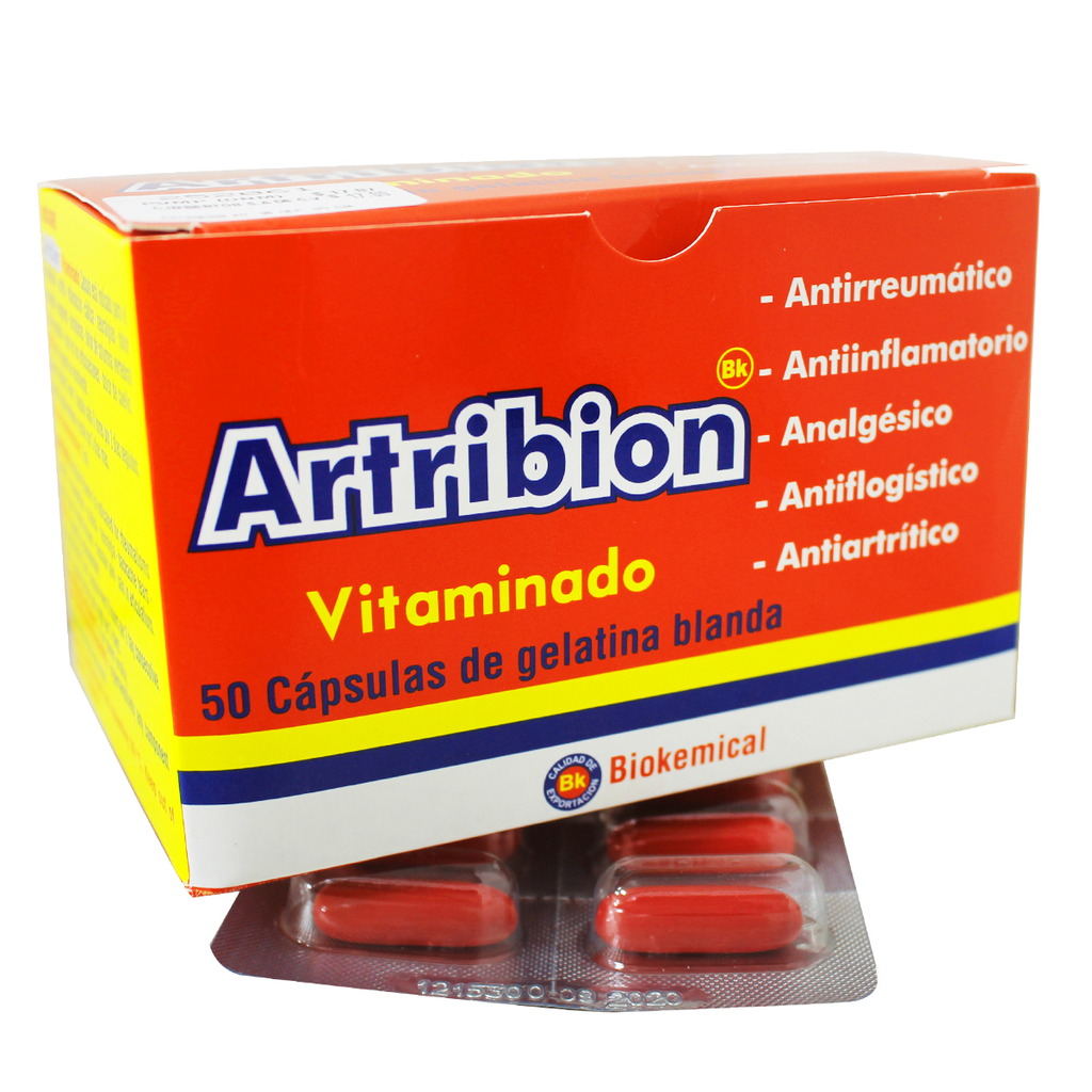 Artribion vitaminado caja x 50 capsulas unidad | Farmacia Avante